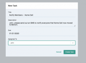 Adding a new task – eDisciples Docs