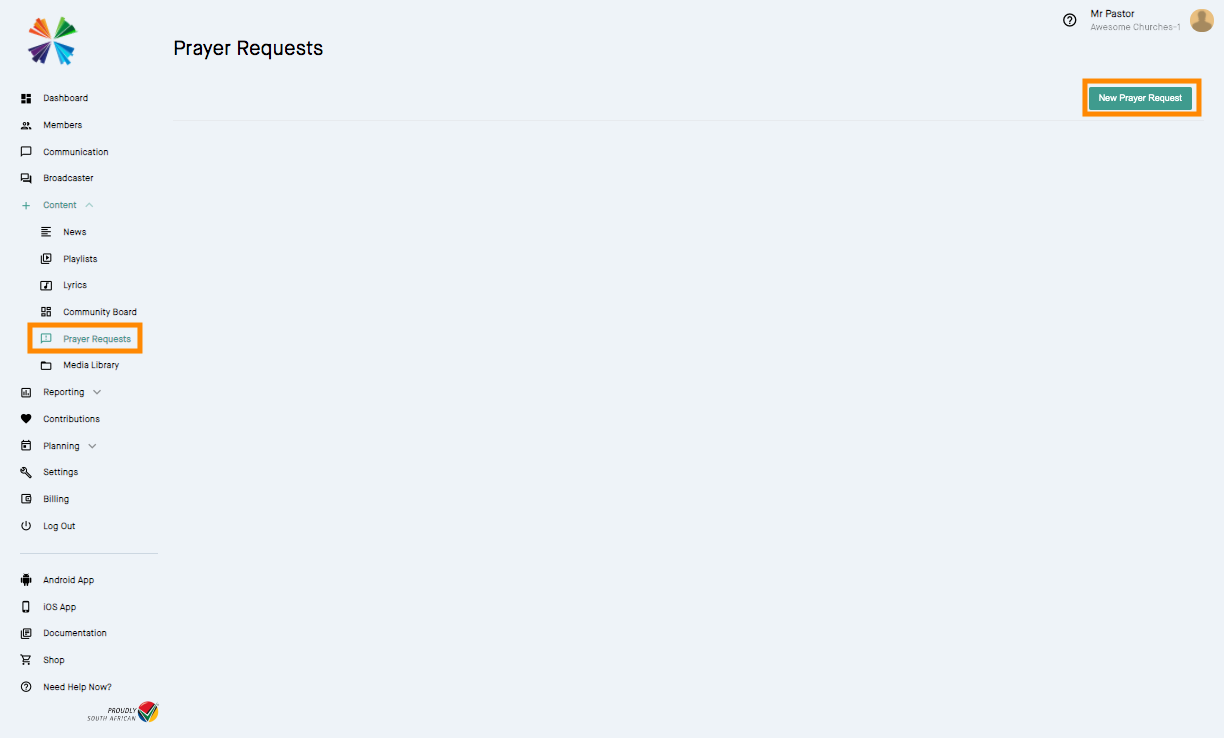 Prayer Request – eDisciples Docs